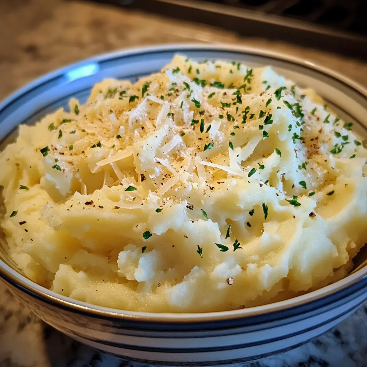 Easy Creamy Delicious Classic Garlic Parmesan Mashed Potatoes