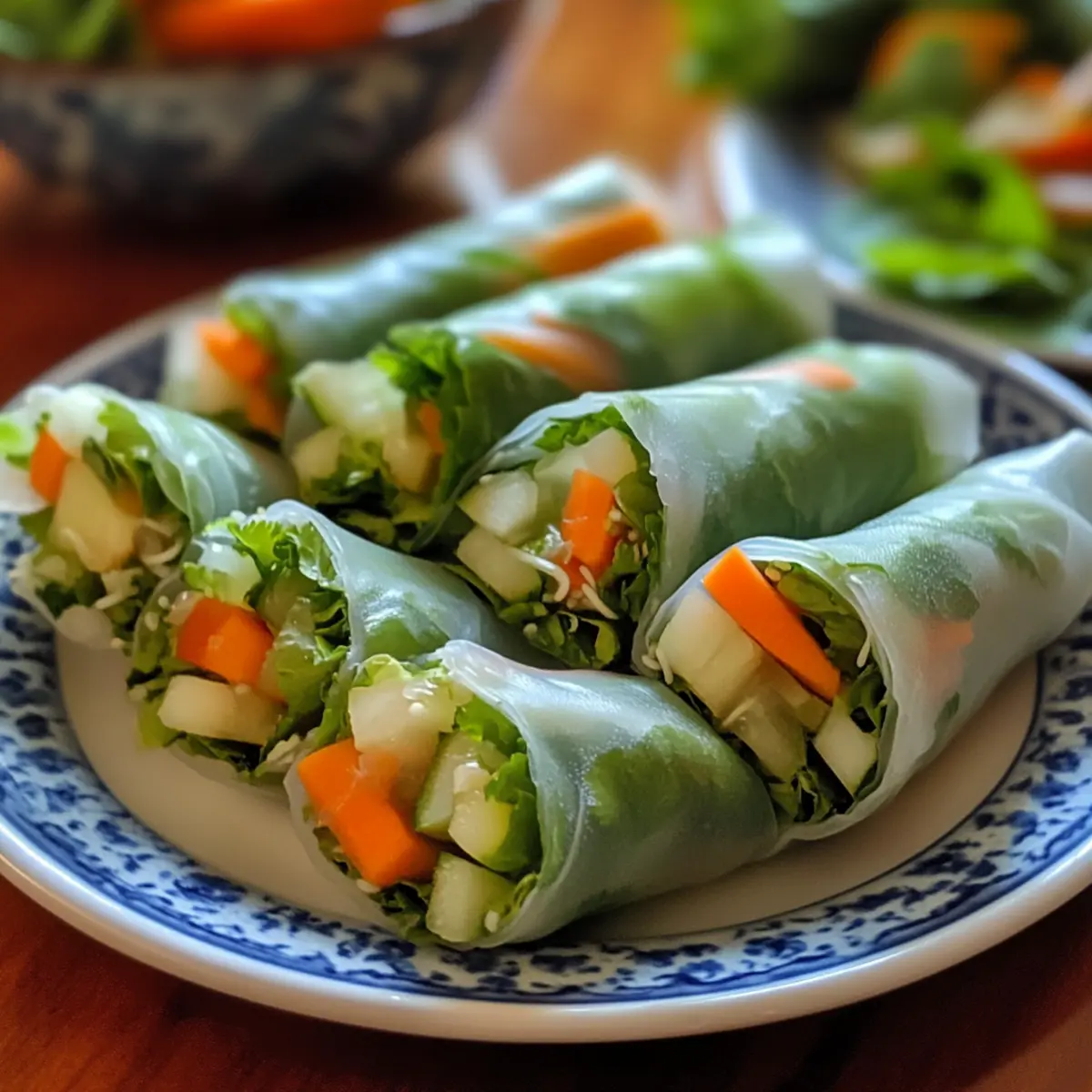 Irresistible Delicious Vietnamese Fresh Vegetable Spring Rolls