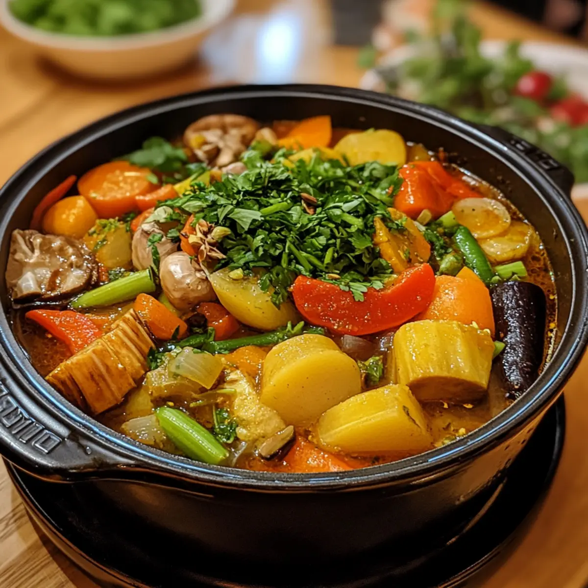 Ultimate Delicious Lemongrass and Ginger Vegetable Hot Pot recipe